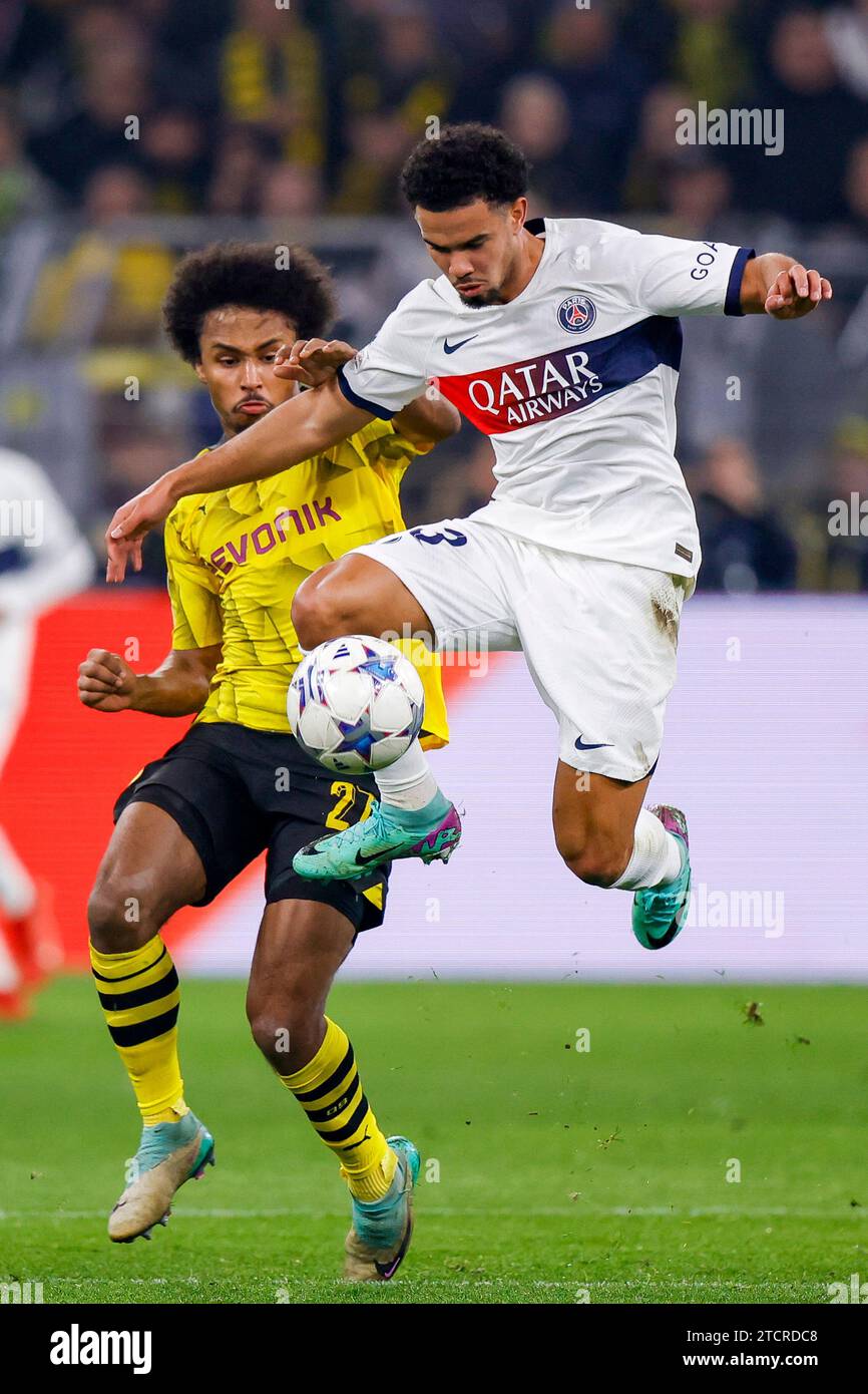 DORTMUND, GERMANY - DECEMBER 13: Warren Zaire-Emery (Paris Saint ...