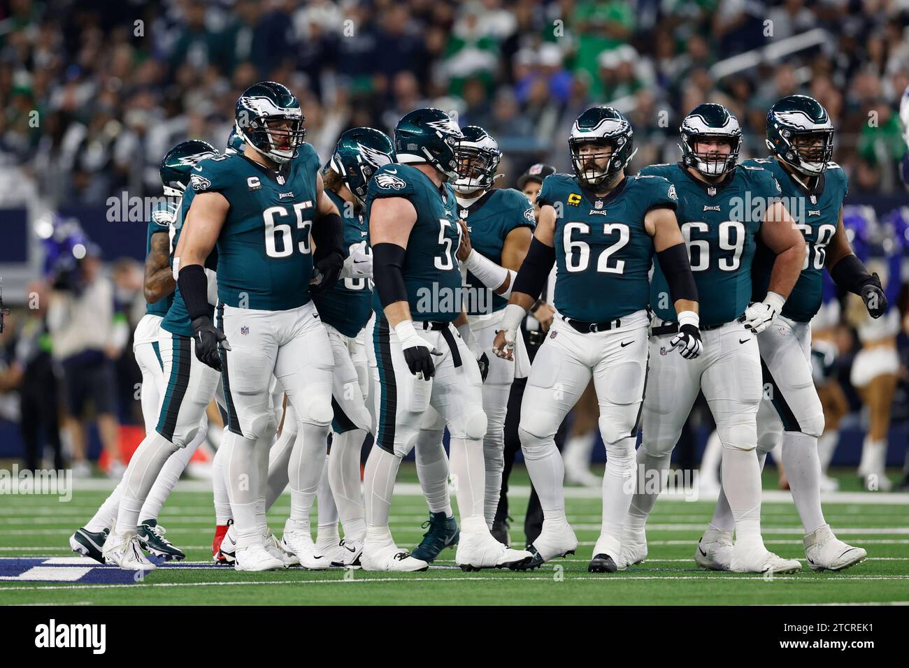 Philadelphia Eagles offensive lineman Jason Kelce (62) Lane Johnson (65 ...
