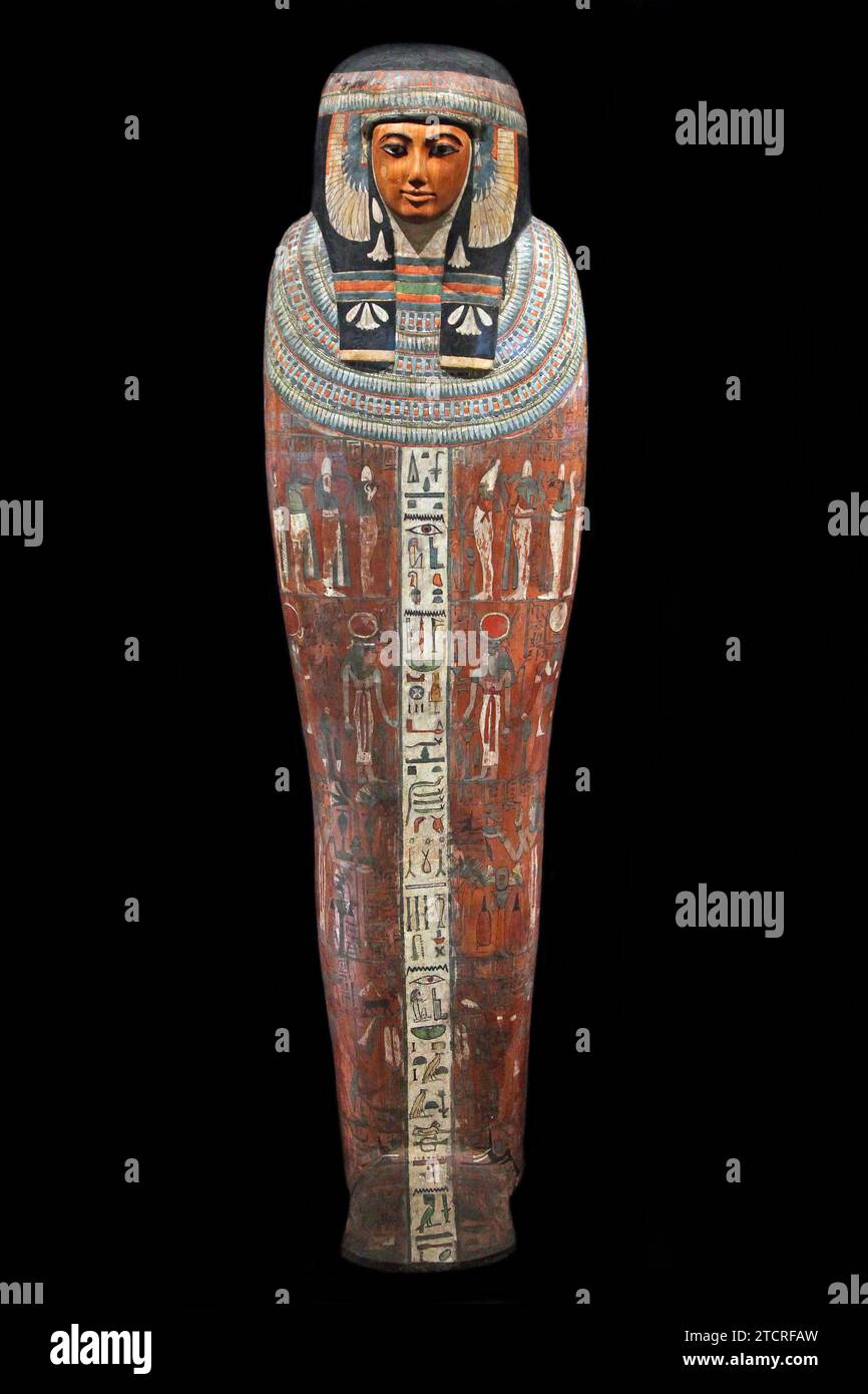 Tanetcharoe.Inner coffin.(c. 800 BC.) Thebes Egypt.The coffin is ...