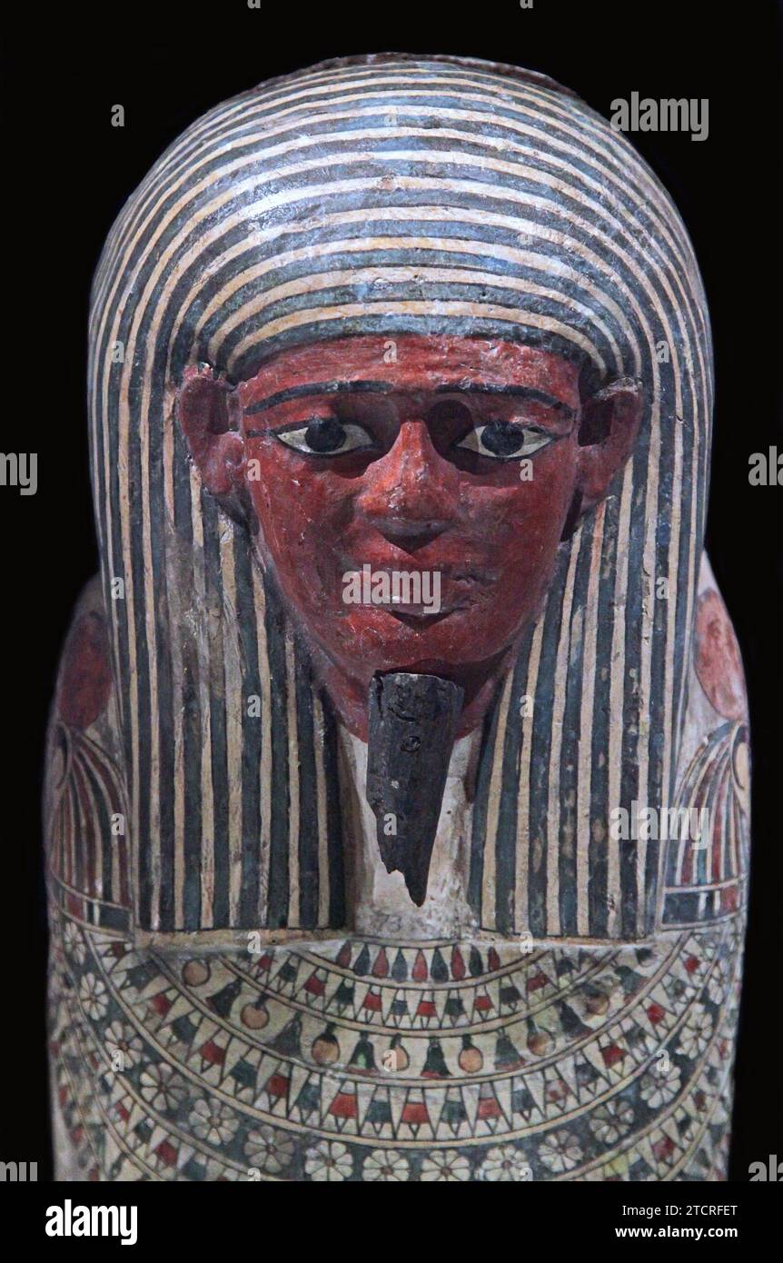 Egyptian Mummy Coffin / Sarcophagus.Keref.26th Dynasty (664-525 BC) The ...