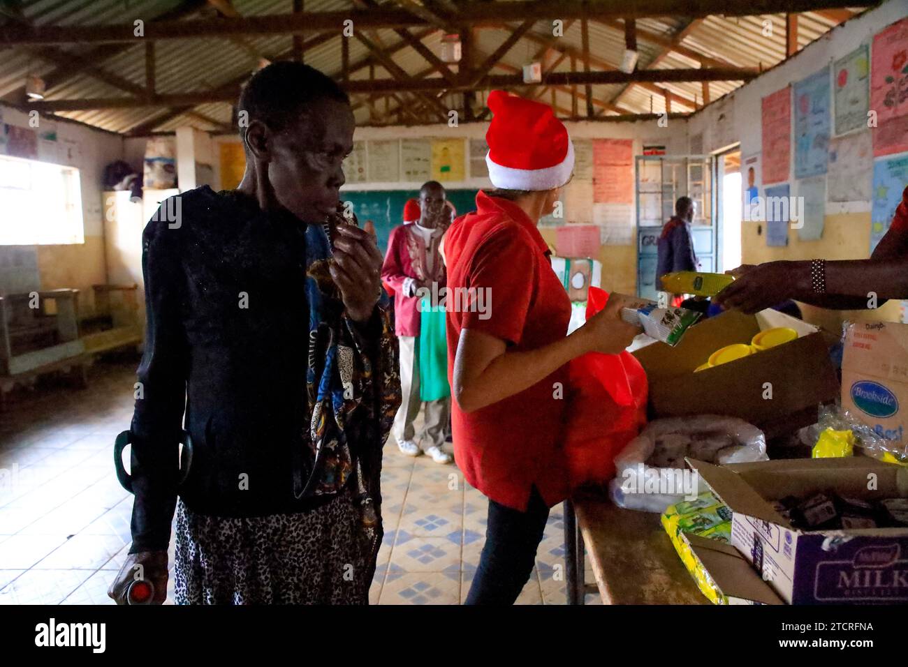 NAIROBI, Africa. 12th Dec, 2023. Volunteers at Family Care Mission ...