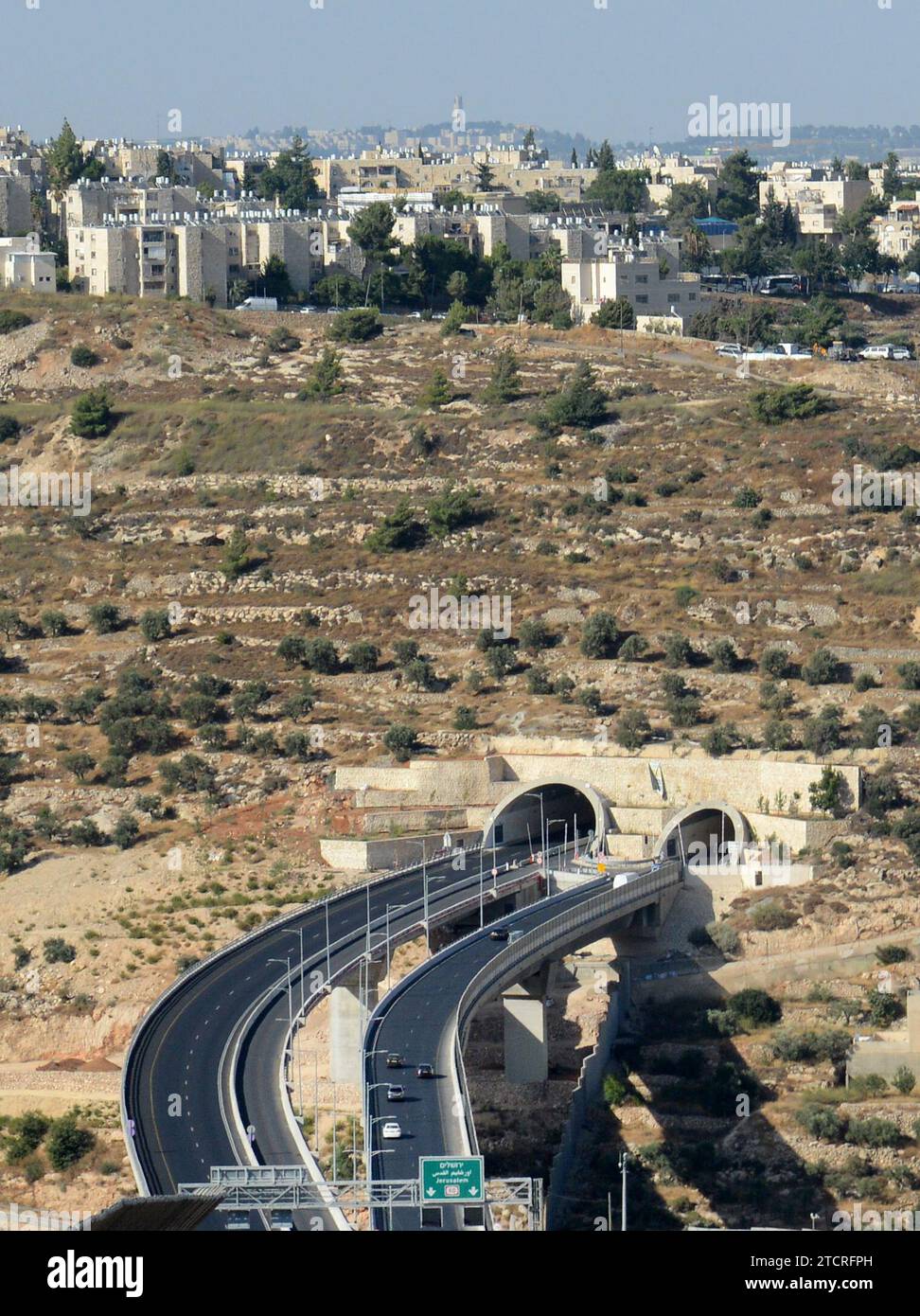 A view of Highway 60 (Israel–Palestine) in the occupied West Bank ...