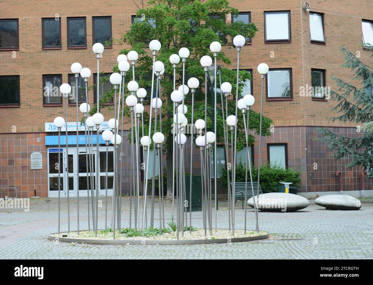 Genius Loci sculpture by Susann Rönnertz in Malmö, Sweden Stock Photo ...