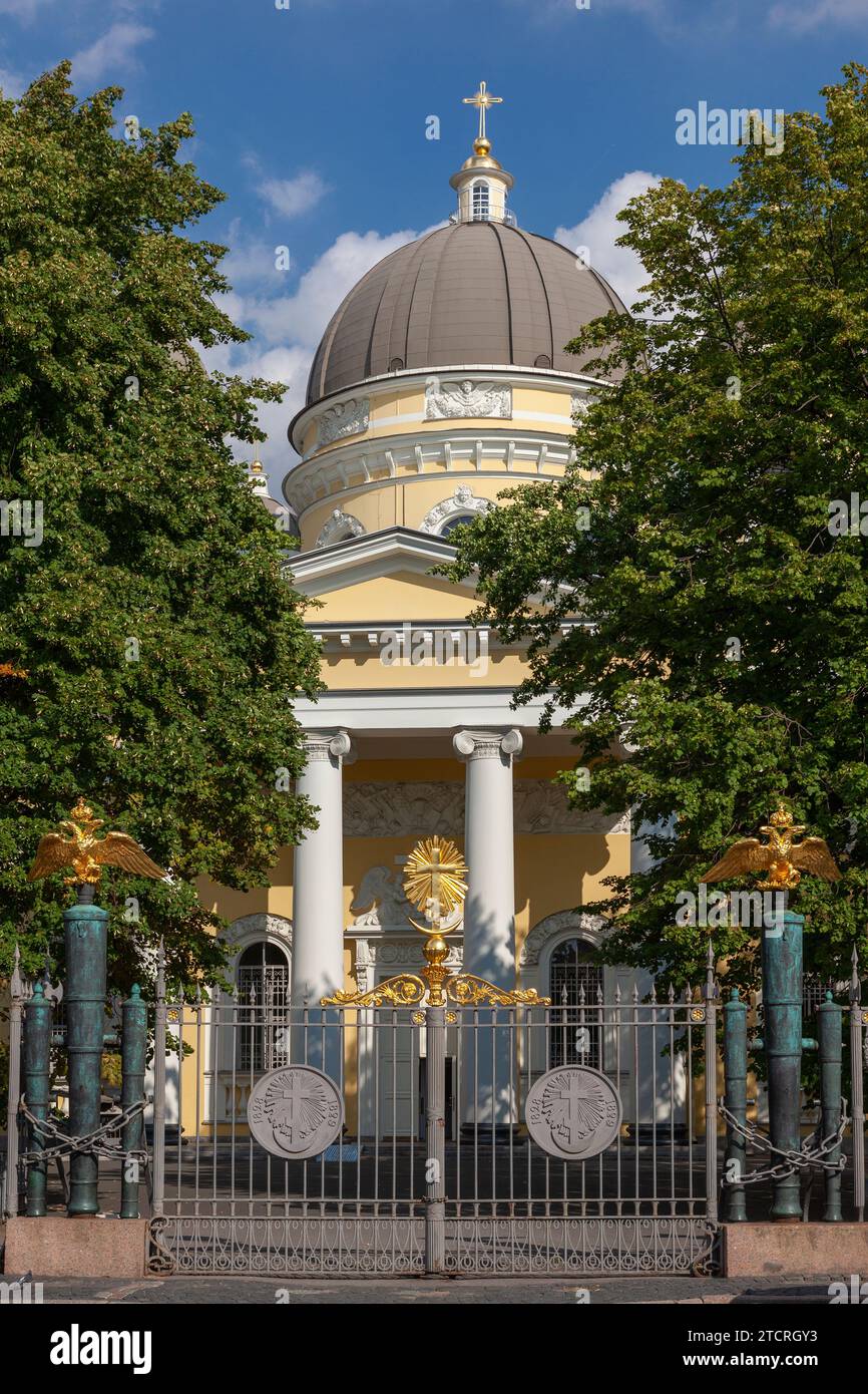 Orthodox Transfiguration Cathedral in St. Petersburg, Russia Stock ...