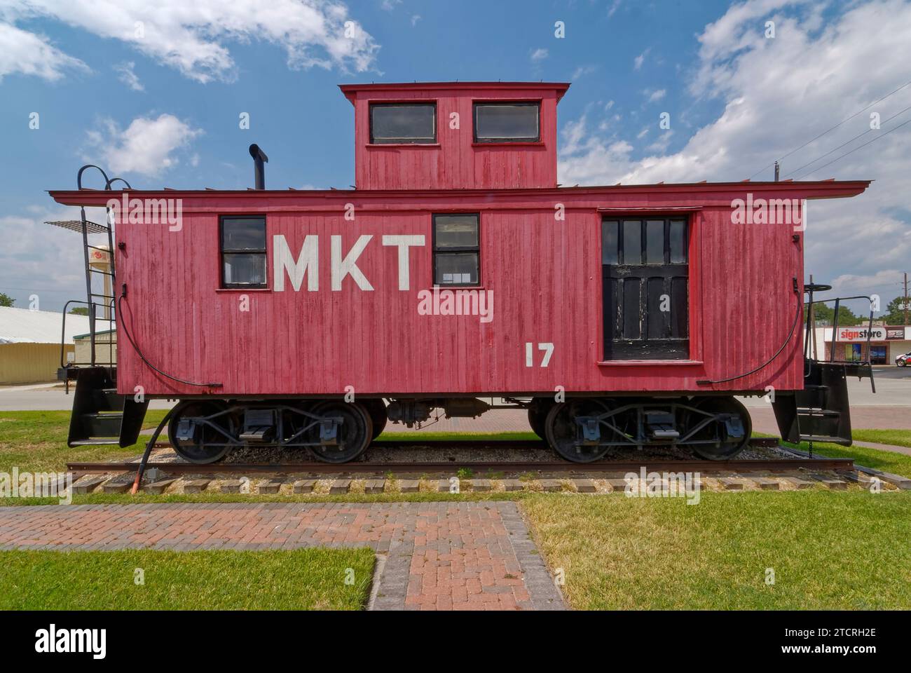 An Old Rail Caboose, restored and in original condition at the ...