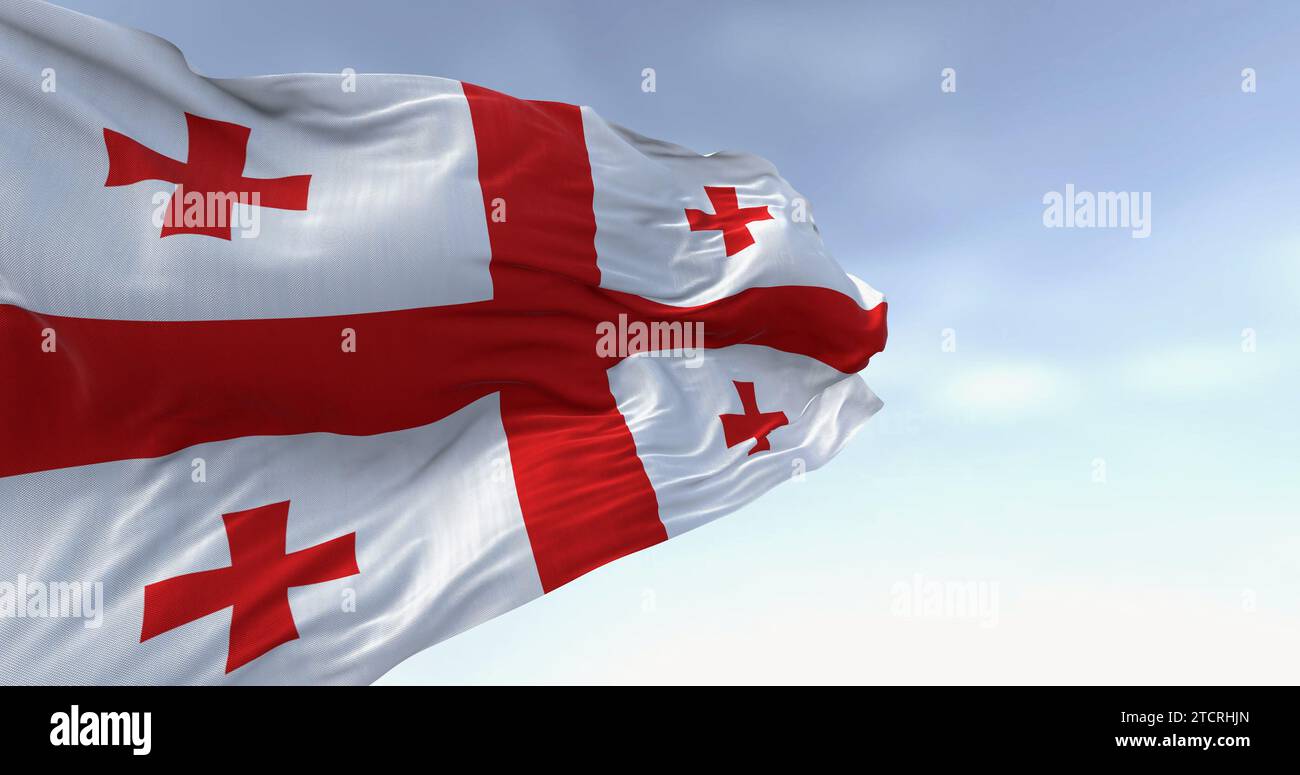 3d georgian flag hi-res stock photography and images - Alamy