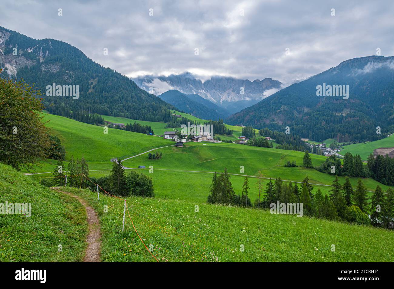Santa Maddalena, Val di Funes, Alpine village with iconic church ...