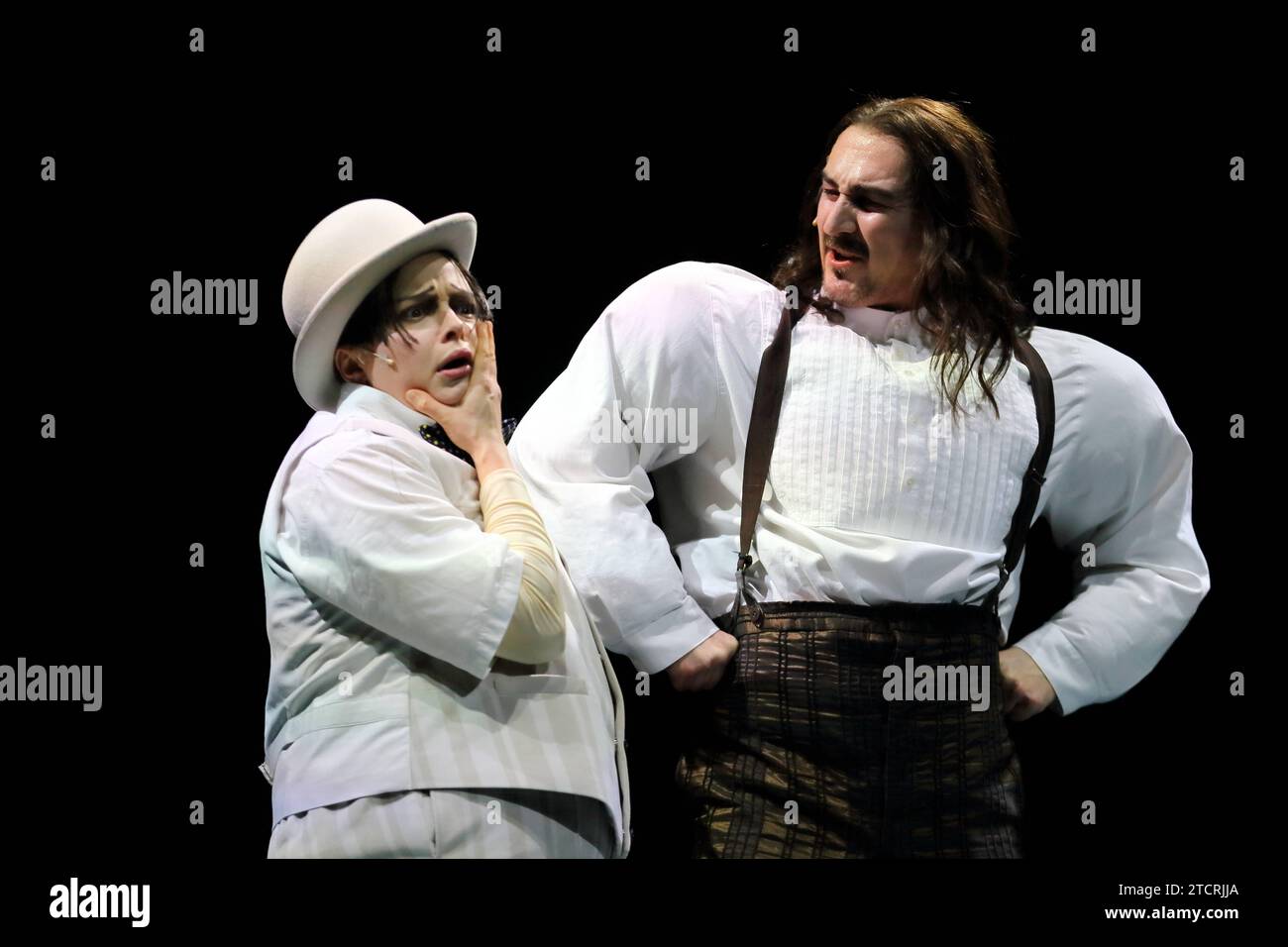 Via Jikeli und Till Wonka während der Fotoprobe für das Stück Der ...