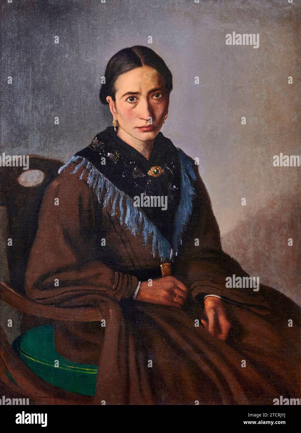 La Malinconia - olio su tela - Angelo Inganni - 1861 - collezione ...