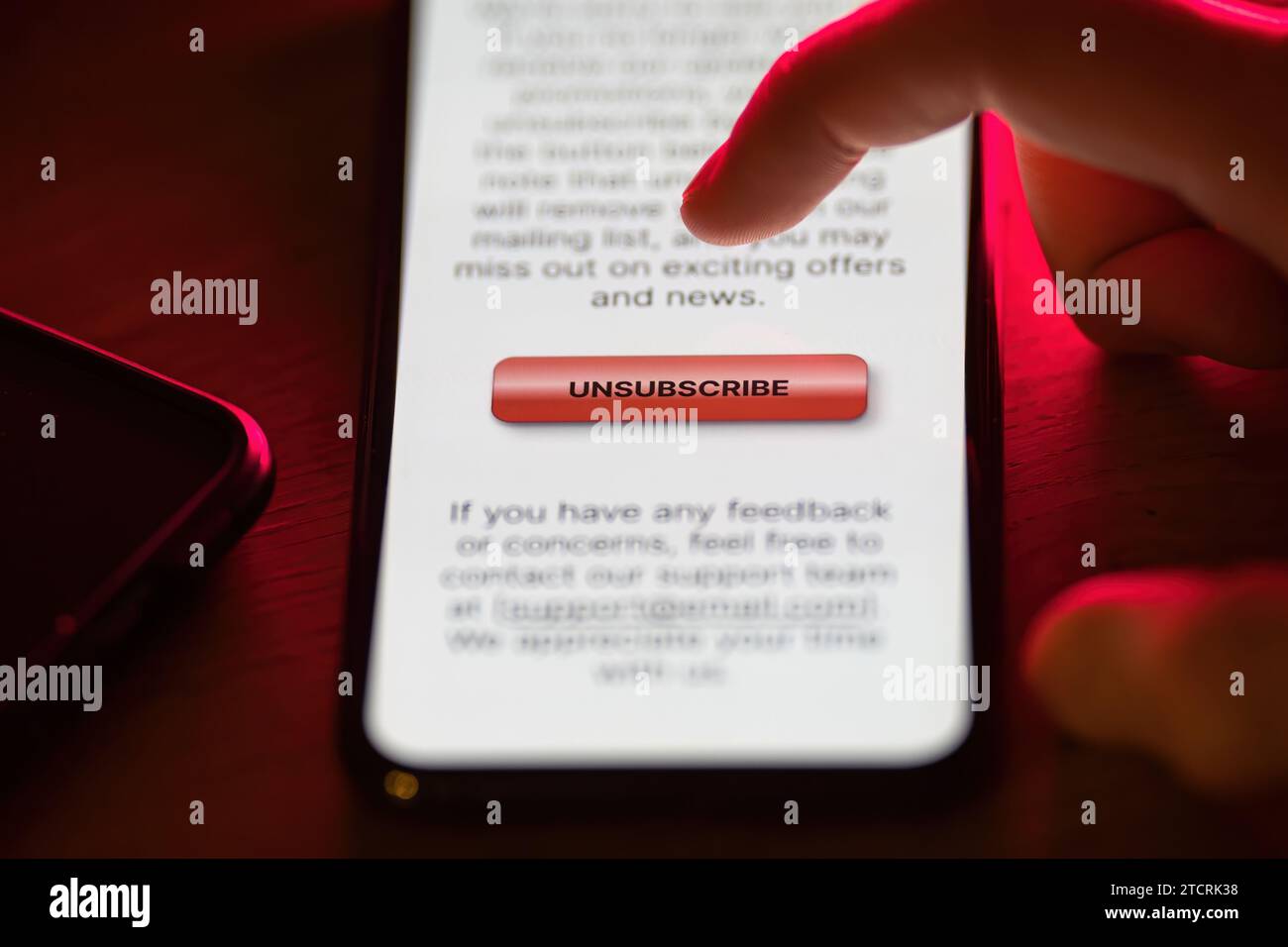 Unsubscribe hi-res stock photography and images - Alamy