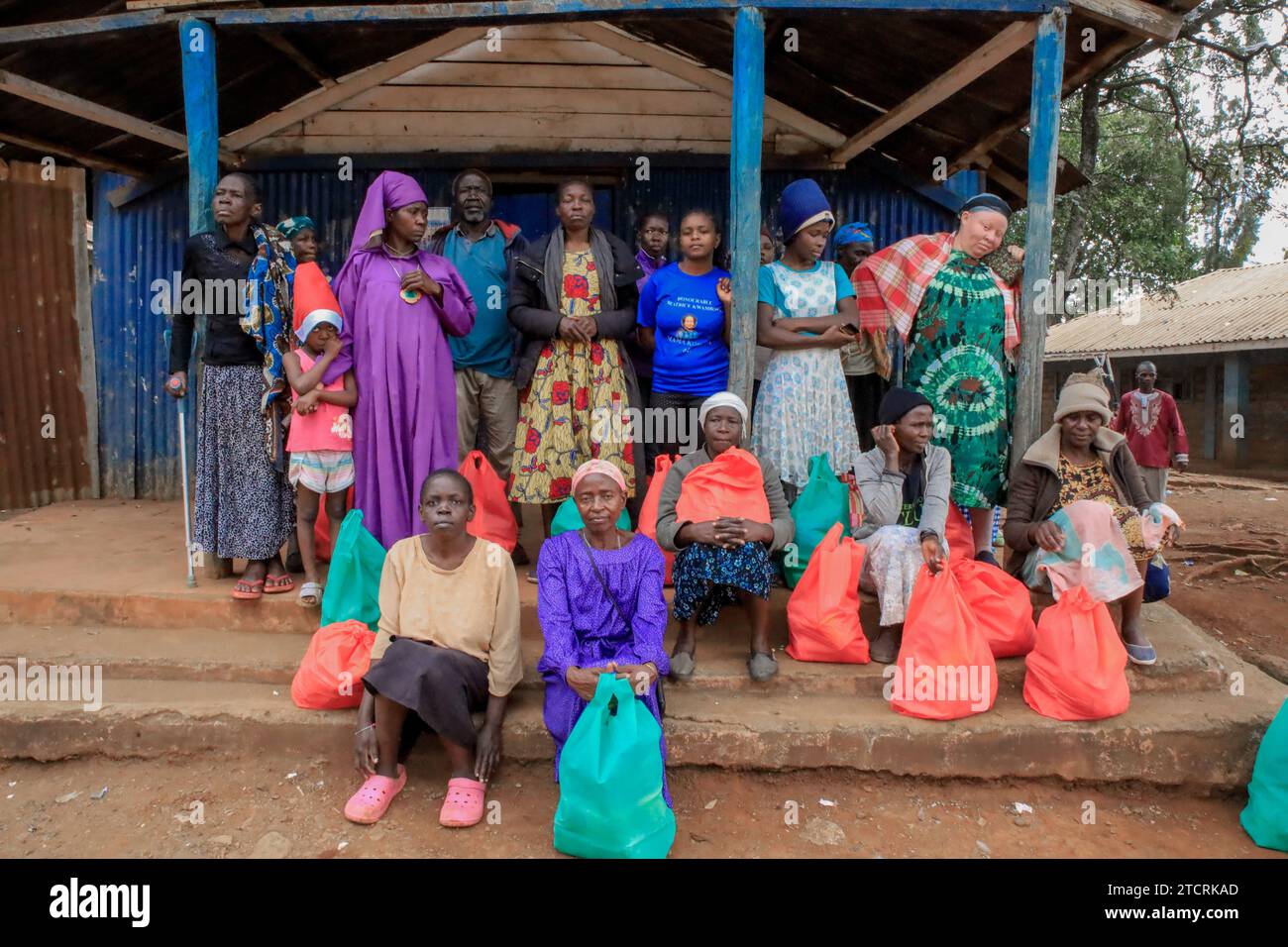 NAIROBI, Africa. 12th Dec, 2023. A group photo of Kibera residents ...