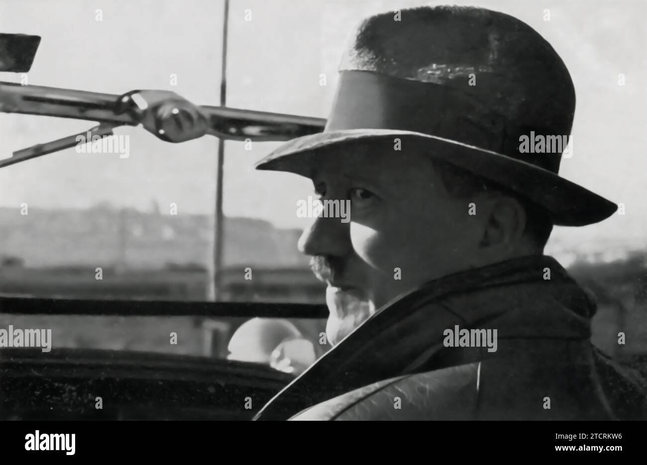 Adolf Hitler is shown on a journey across Germany. Captured during one ...