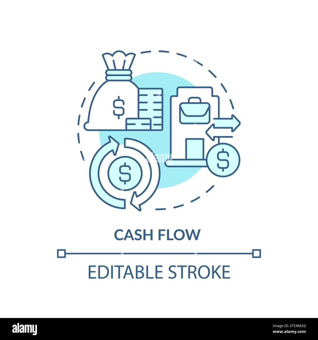 Thin line simple blue cash flow icon concept Stock Vector Image & Art ... Thin line simple blue cash flow icon concept Stock Vector Image & Art ...