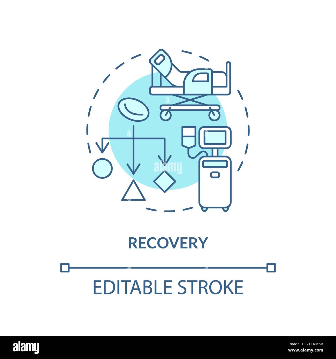 Thin line simple blue recovery icon concept Stock Vector Image & Art ... Thin line simple blue recovery icon concept Stock Vector Image & Art ...