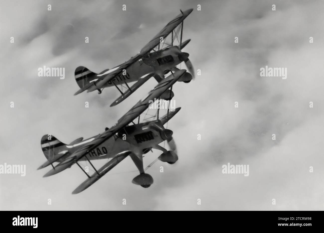 In 'Unsere Luftwaffe' (Our Air Force), this image captures two planes ...