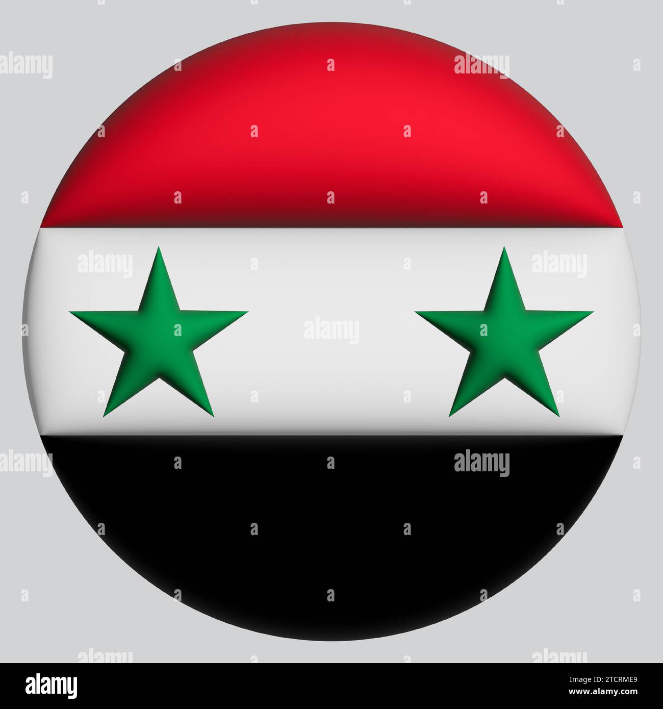 3D Flag of Syria on a avatar circle background Stock Photo - Alamy