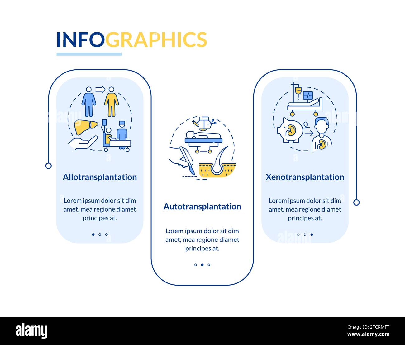 Colorful cell therapy layout with creative line icons Stock Vector ...