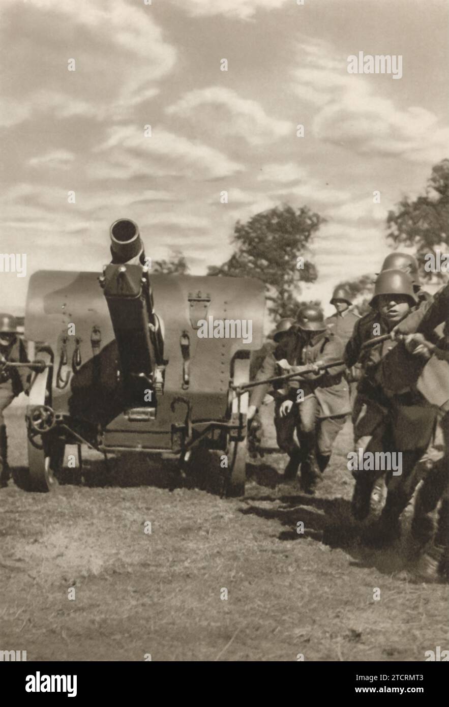A group of German recruits is captured in the midst of reloading a ...