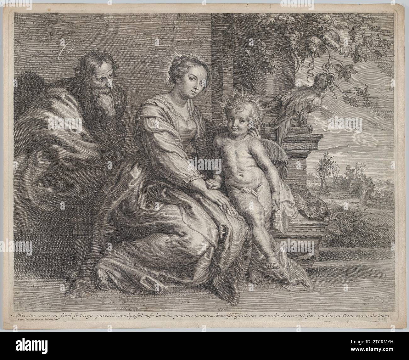 The Holy Family with a parrot 1924 by Peter Paul Rubens Stock Photo - Alamy