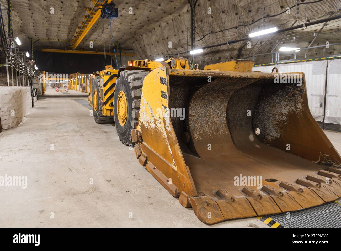 Big loading machine in copper mine Stock Photo - Alamy