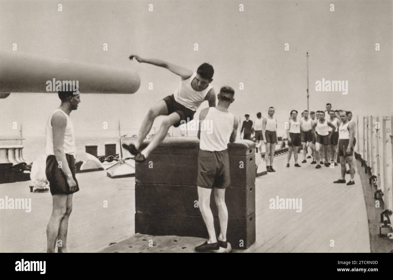 In this scene, German Marines of the Kriegsmarine are engaged in their ...