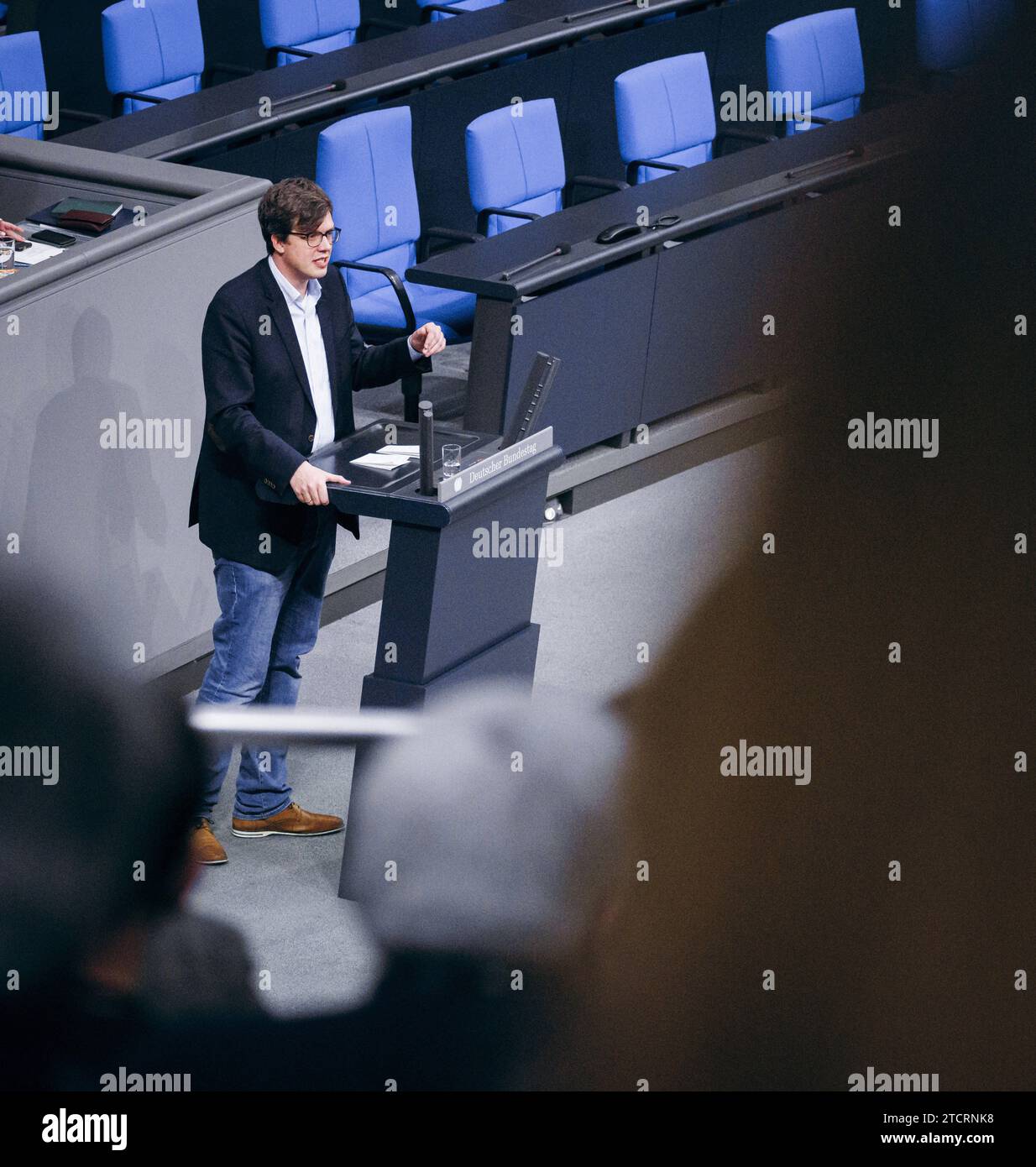 Lukas Koehler, FDP, aufgenommen im Rahmen einer Rede zur Halbzeit der Wahlperiode im Deutschen ...