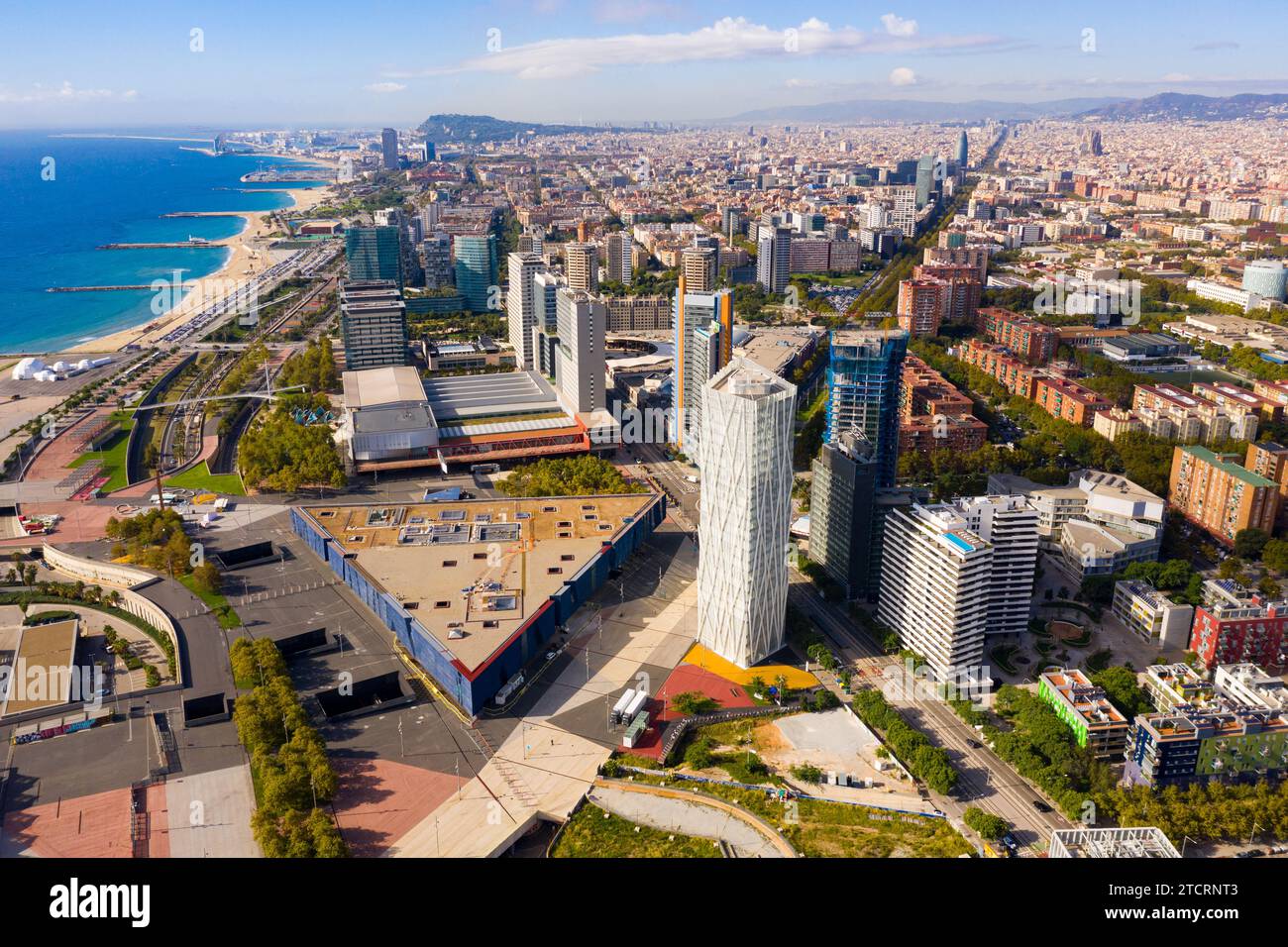Aerial view barcelona avenue diagonal hi-res stock photography and ...