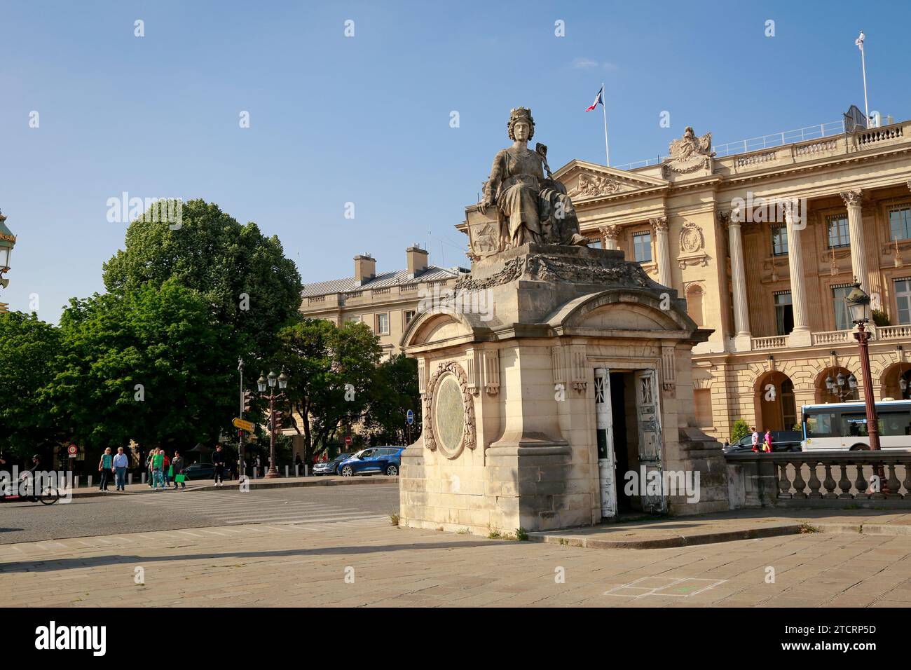 Place de la Concorde, one of the most famous square in Paris, France ...