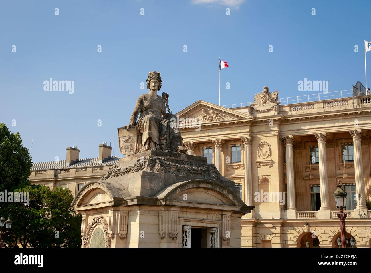 Place de la Concorde, one of the most famous square in Paris, France ...