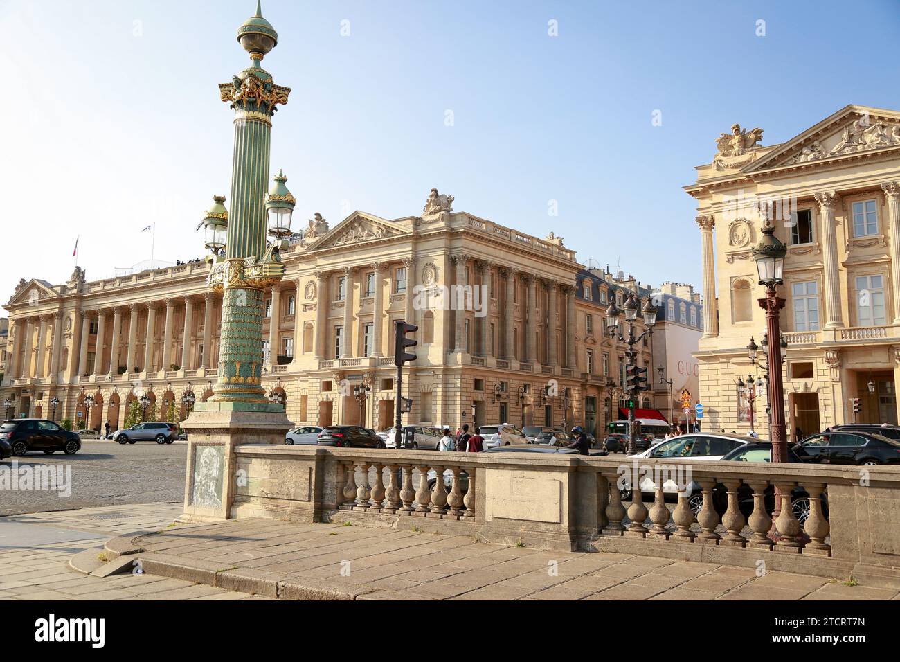Place de la Concorde, one of the most famous square in Paris, France ...