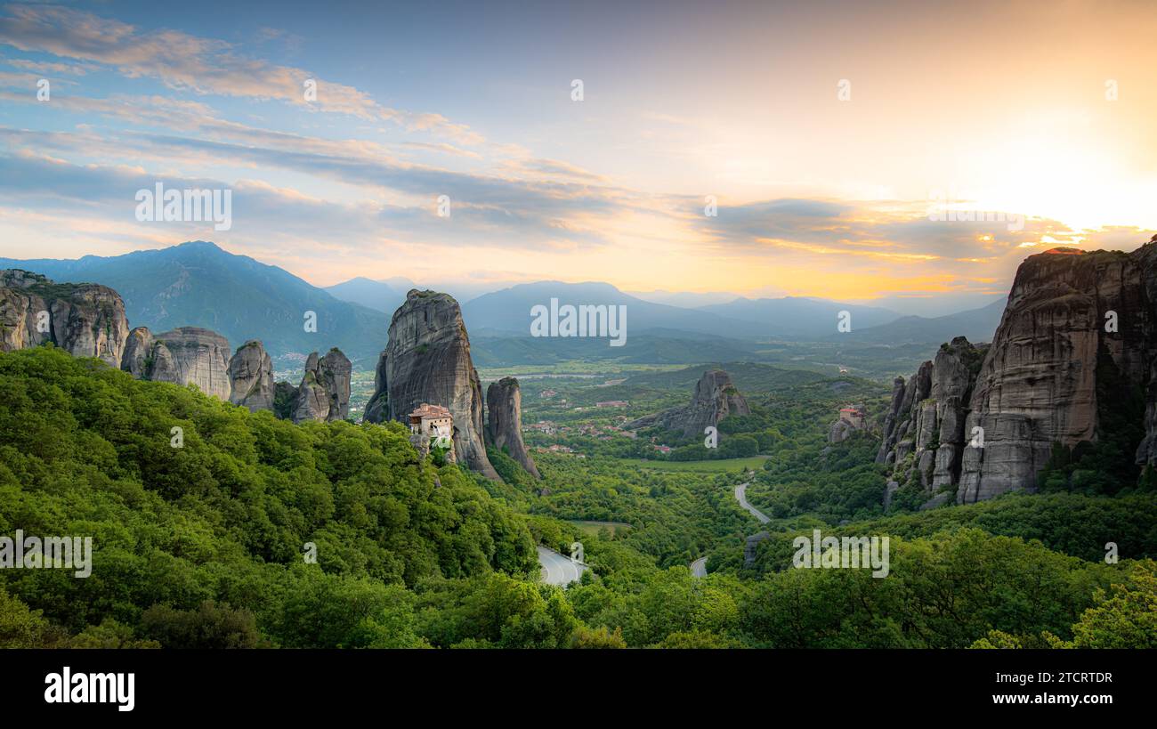 Captivating Meteora Sunrise: Explore UNESCO Landmarks. High-Quality ...