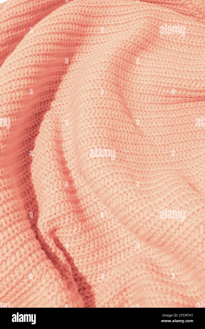 Wool texture peach color with details. Close up, Retro stile Stock ...