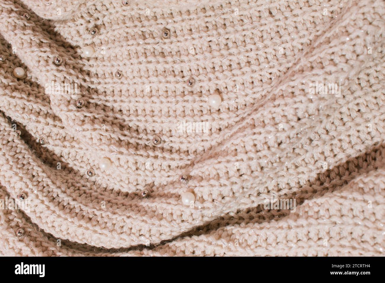 Wool texture beige color with details. Close up, Retro stile Stock ...