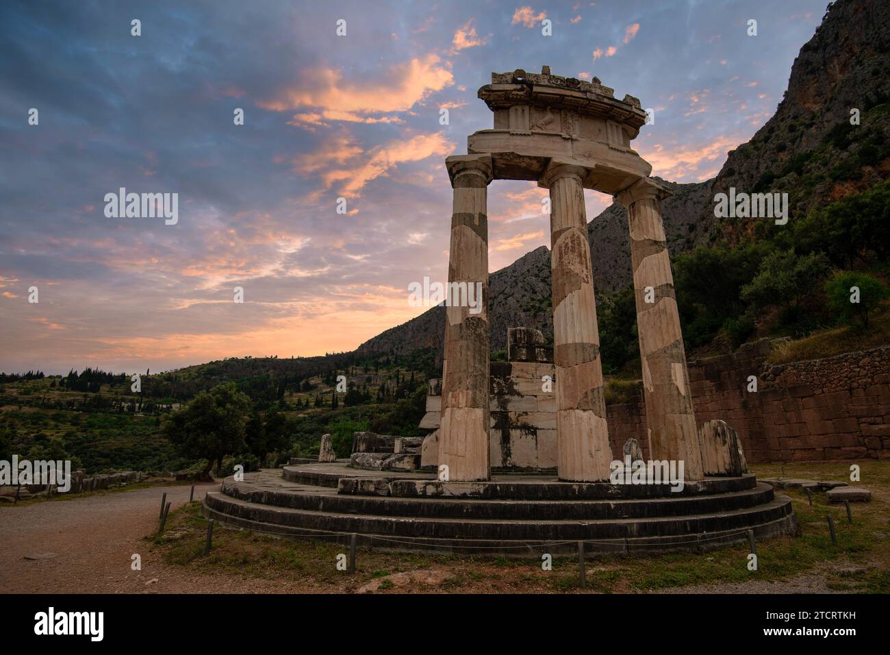 Greece, Delphi. Views of the ancient gymnasium. High quality photo ...