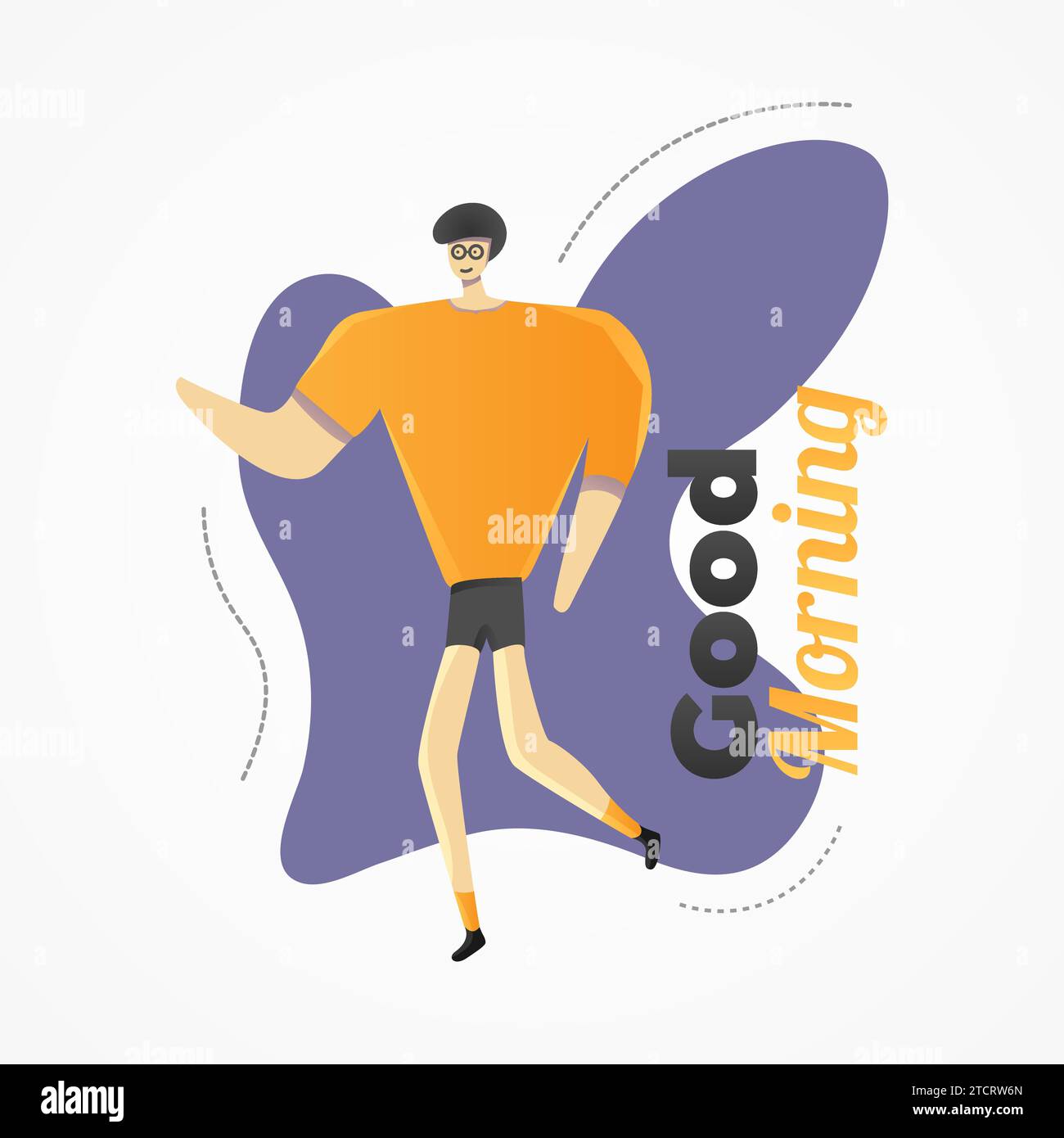 Man exercising in fitness Stock Vector Images - Alamy
