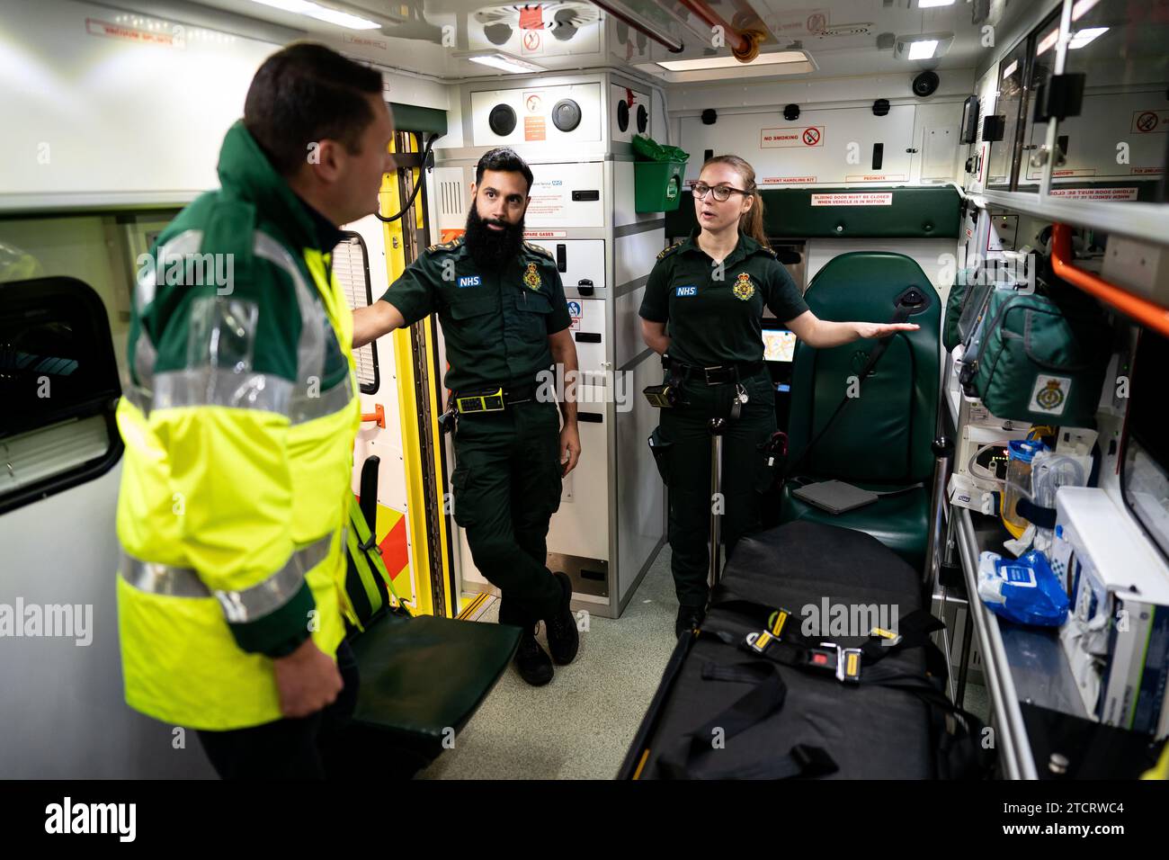 Labour shadow health secretary Wes Streeting (left) with Osman Carim, a ...