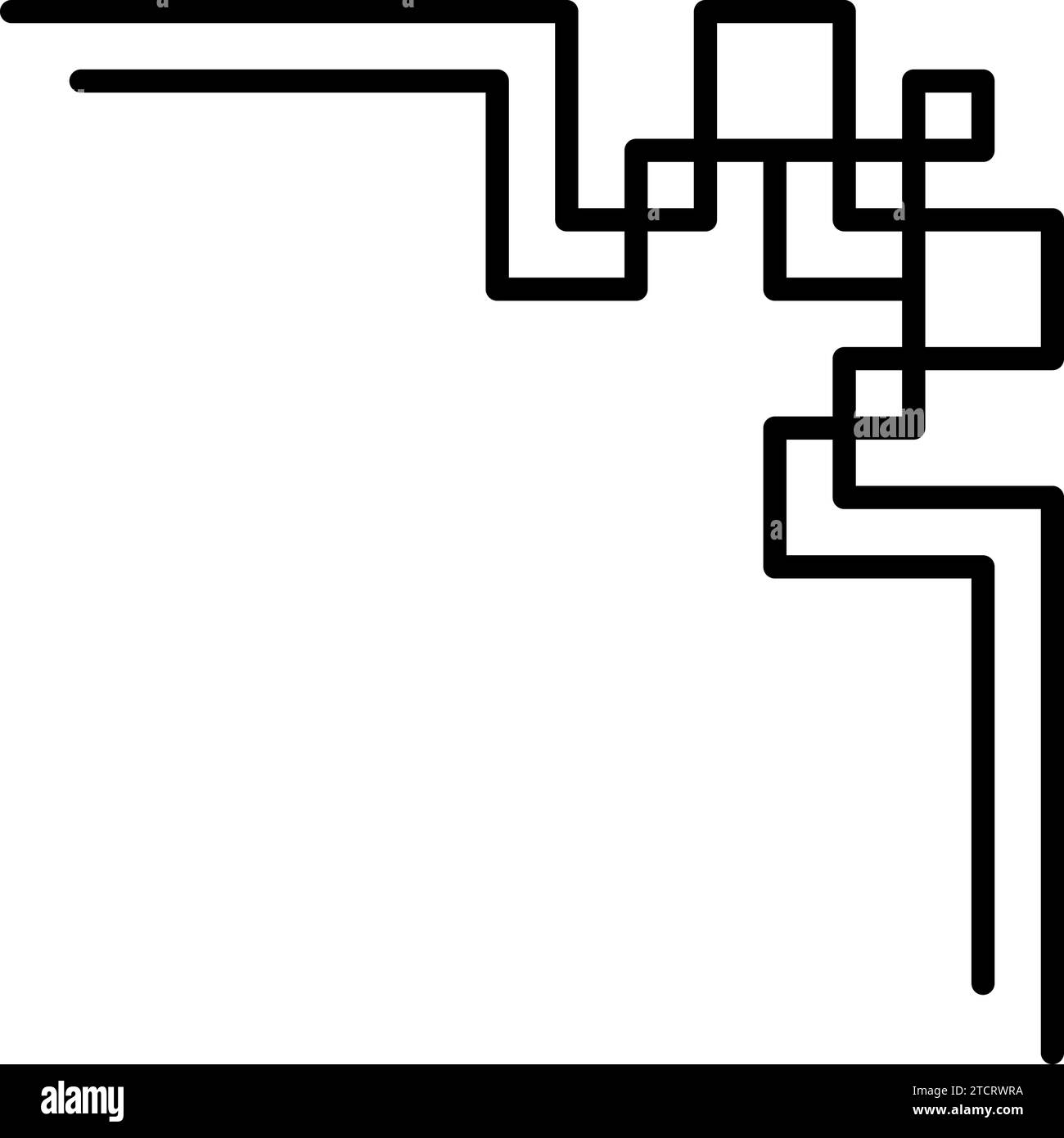 Corner Border ornament. Vector illustration Stock Vector Image & Art ...