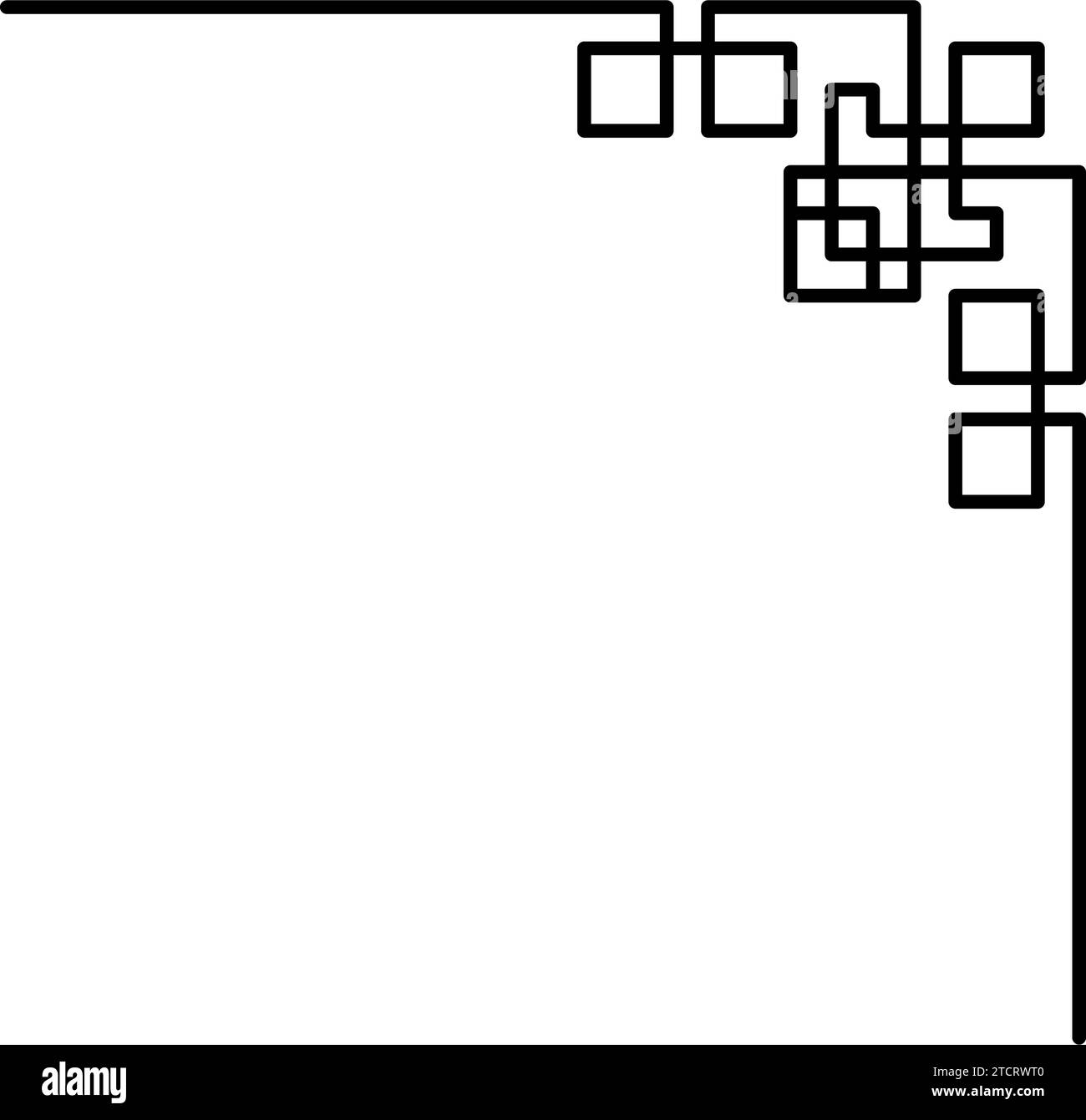Corner Border ornament. Vector illustration Stock Vector Image & Art ...