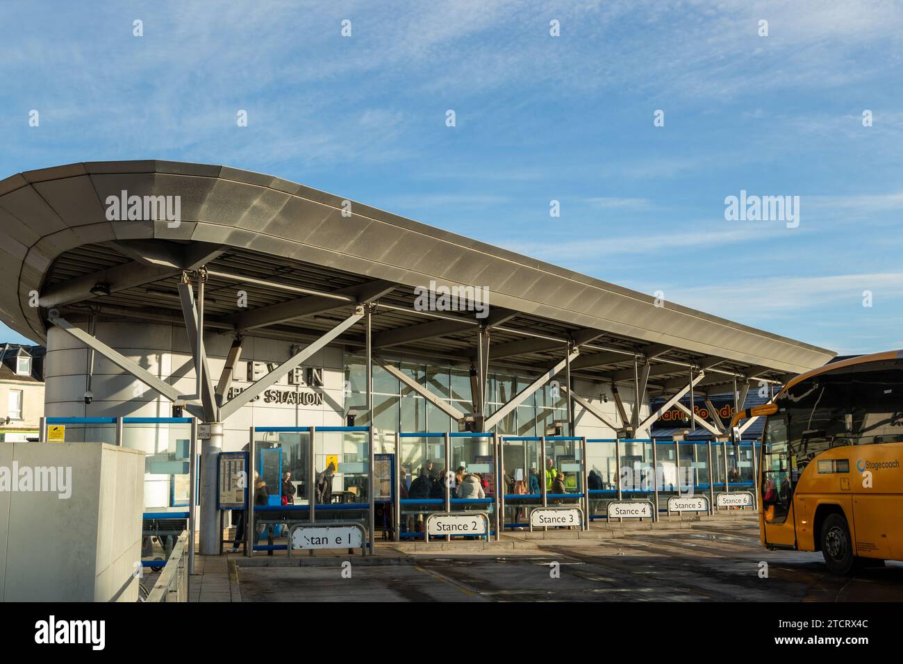 Leven Bus Station Stock Photo - Alamy