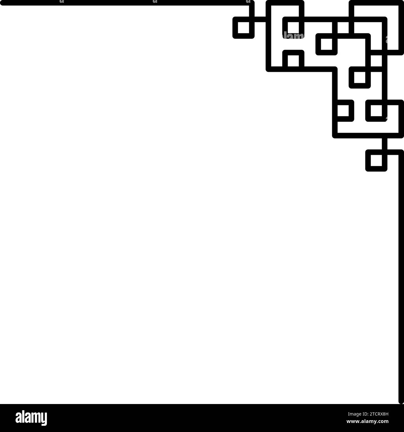 Corner Border ornament. Vector illustration Stock Vector Image & Art ...