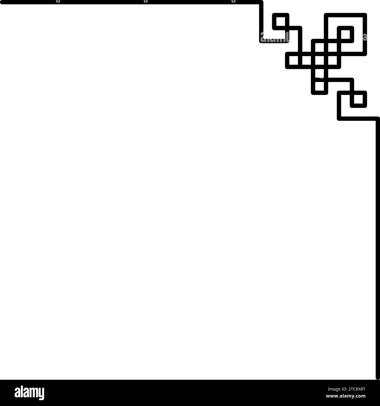 Corner Border ornament. Vector illustration Stock Vector Image & Art ...