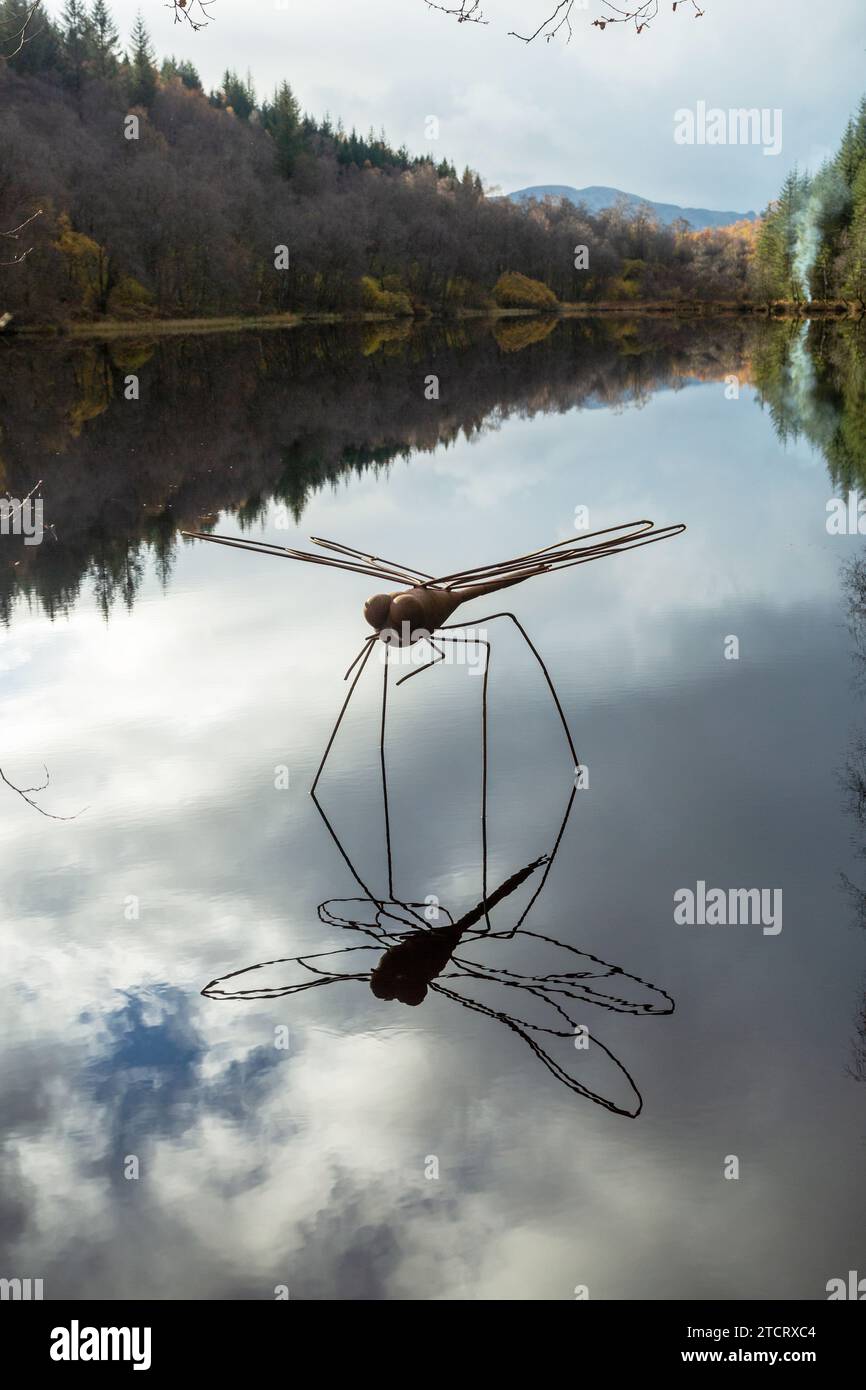 Dragonfly Sculpture created by artist Rob Mulholland Lochan Spling near ...