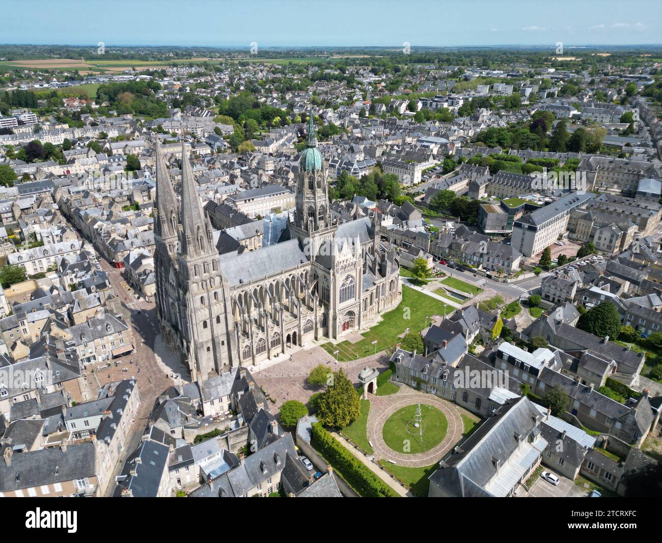 Bayeux cathedral towers france hi-res stock photography and images - Alamy