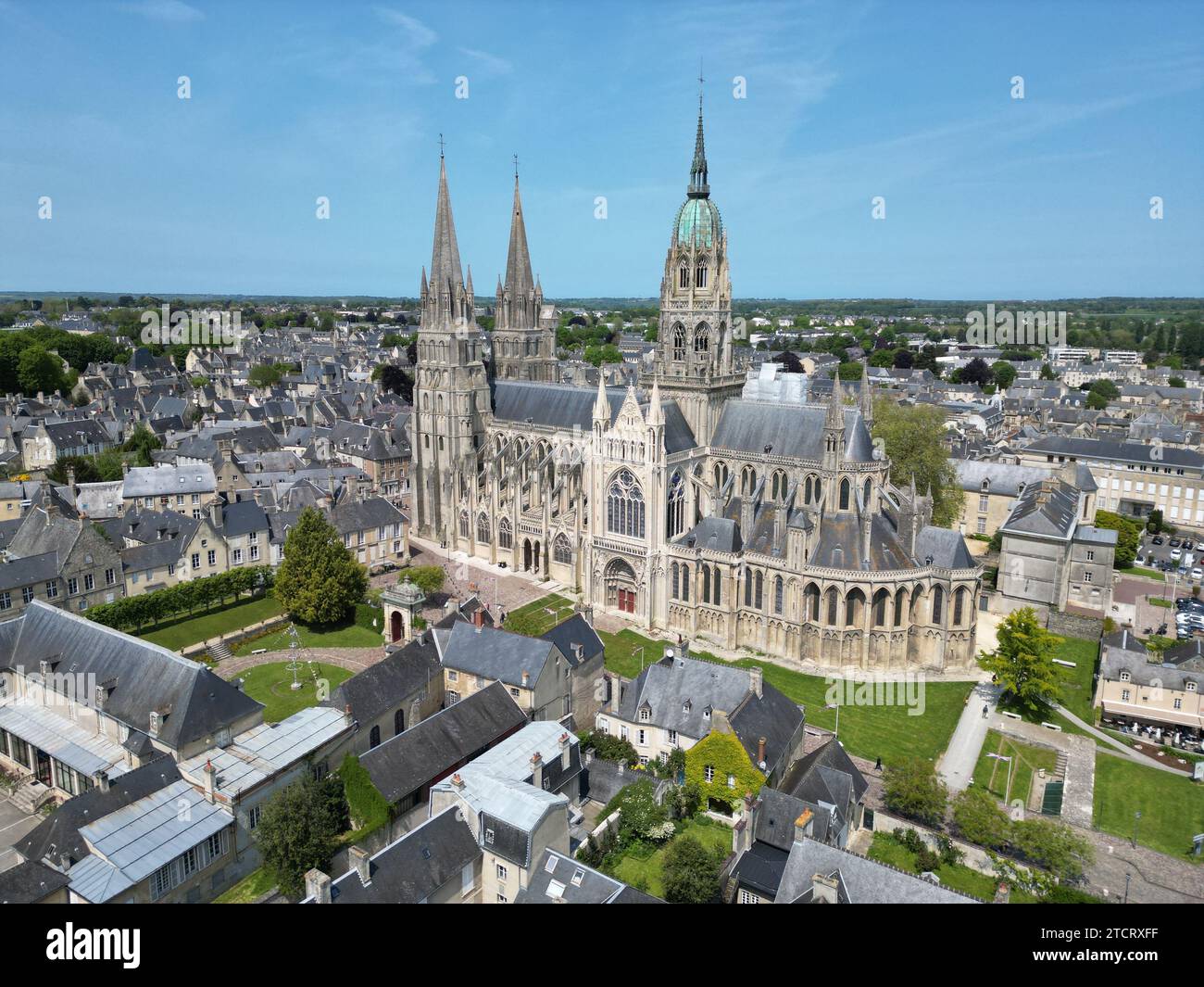 Bayeux cathedral towers france hi-res stock photography and images - Alamy