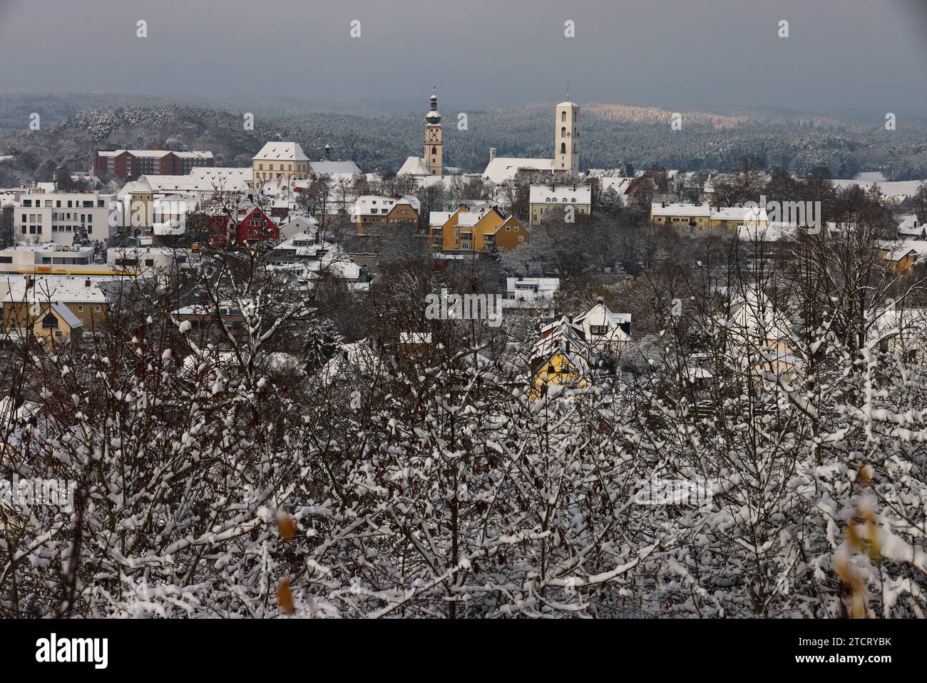 Bayern, Oberpfalz, Winterbaum, Winter, Schnee, Eis, Kirche, Architektur ...
