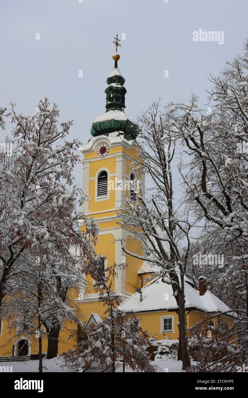 Bayern, Oberpfalz, Winterbaum, Winter, Schnee, Eis, Kirche, Architektur ...