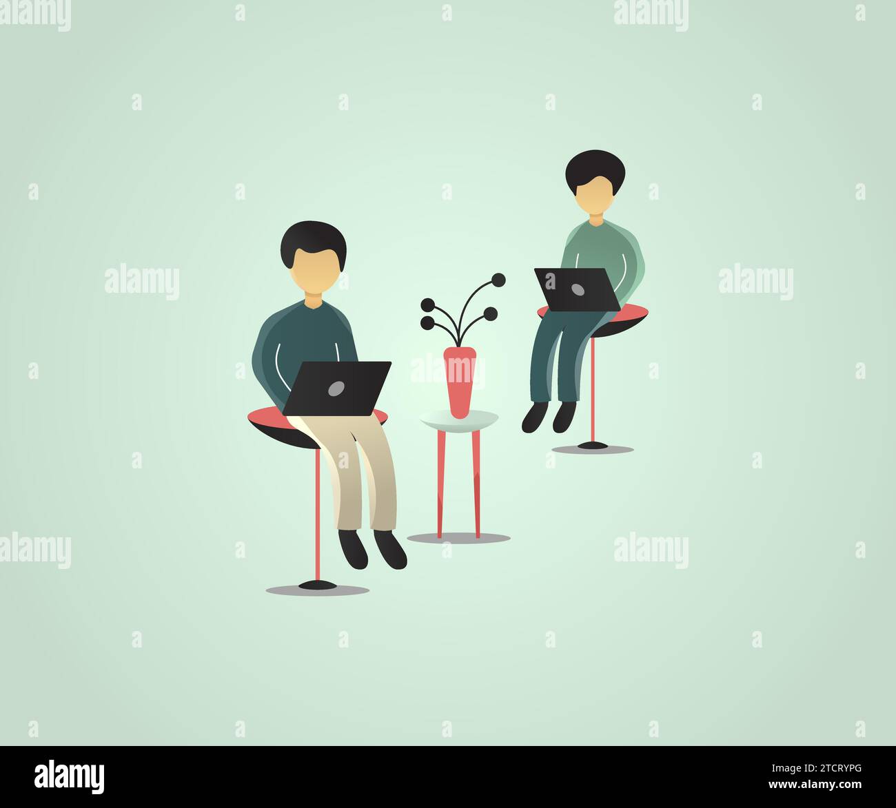 People Working From Home. Freelancer Working at Home. Self Employed ...