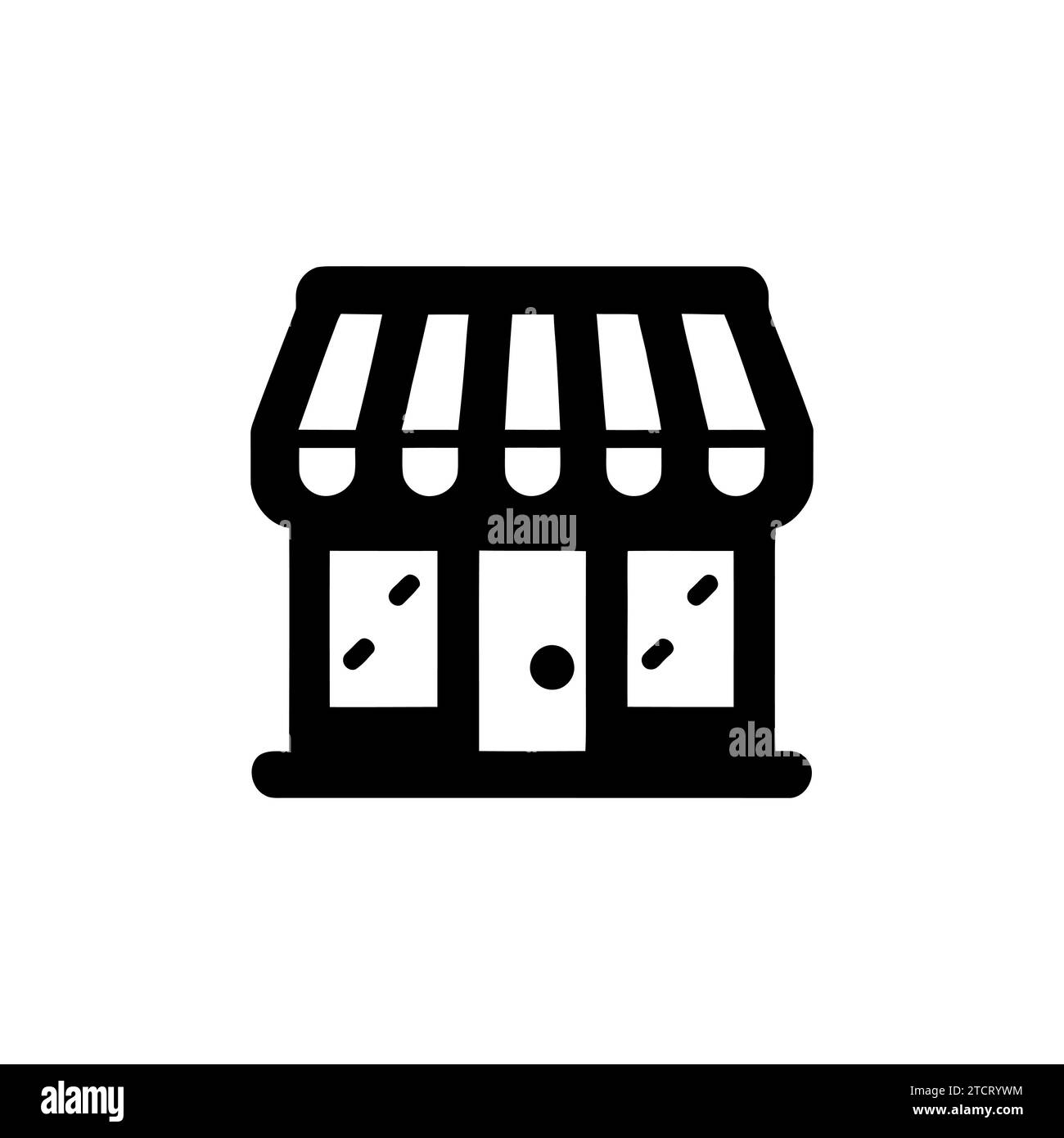 Store icon. Simple shopping icon isolated. Vector illustration Stock ...