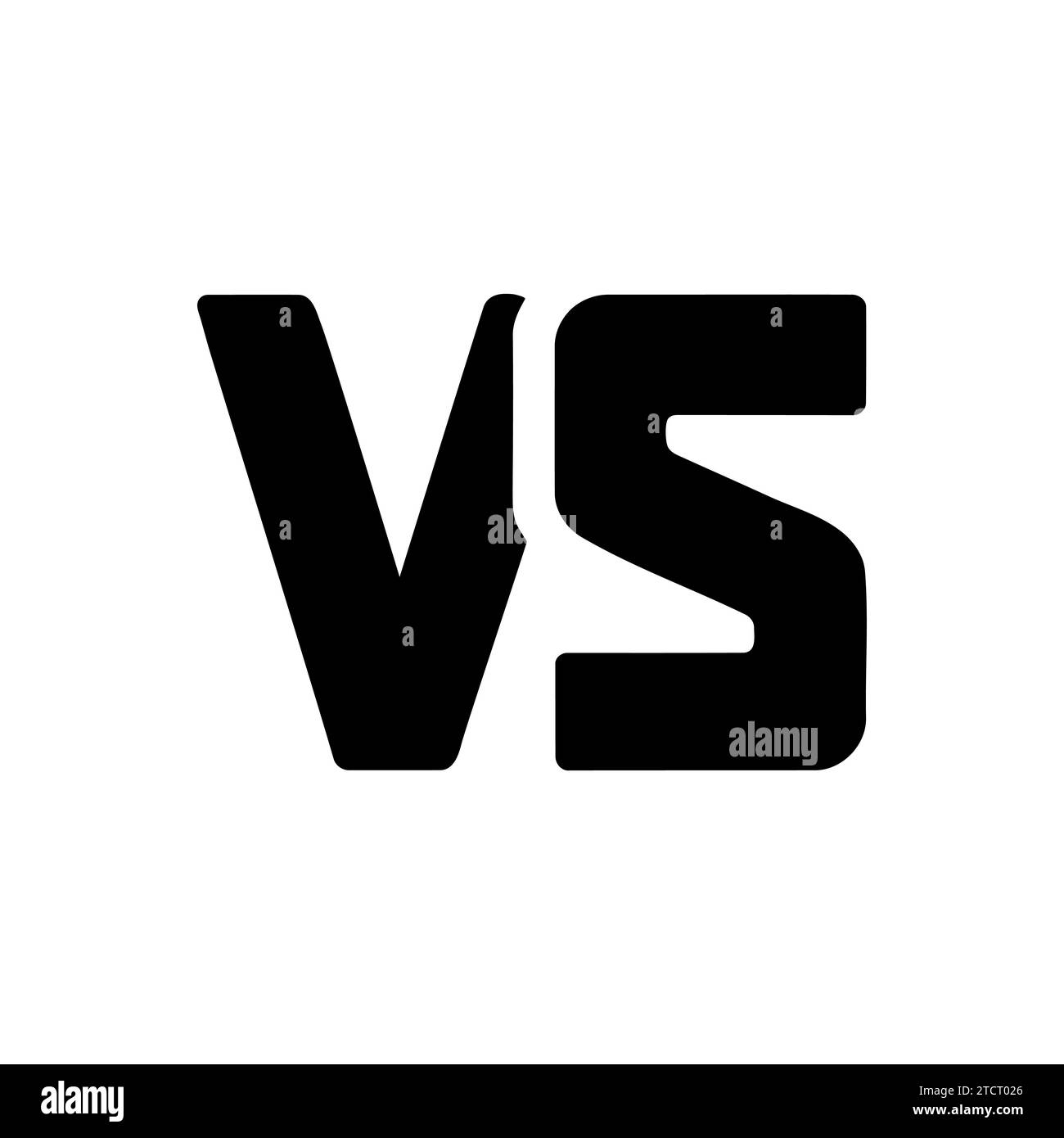 Simple VS symbol logo isolated. Vector illustration Stock Vector Image ...