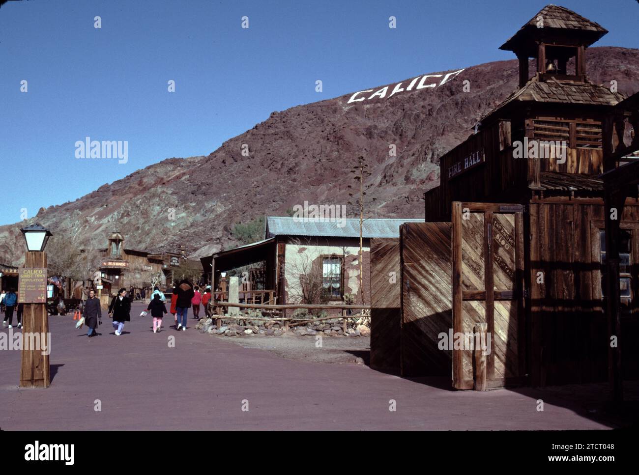 Calico, CA., U.S.A. 4/1984. Calico is a ghost town and former mining ...